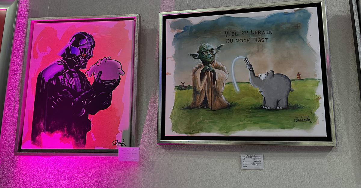 Ausstellung in Rüsselsheim: Kunst von Otto Waalkes in der Rotunde des ...