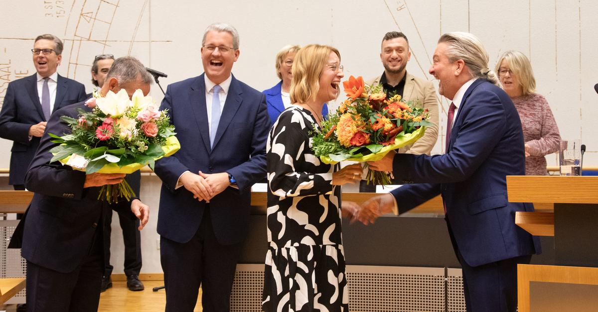 Zurück im Rathaus: Burghardt als Rüsselsheimer OB vereidigt