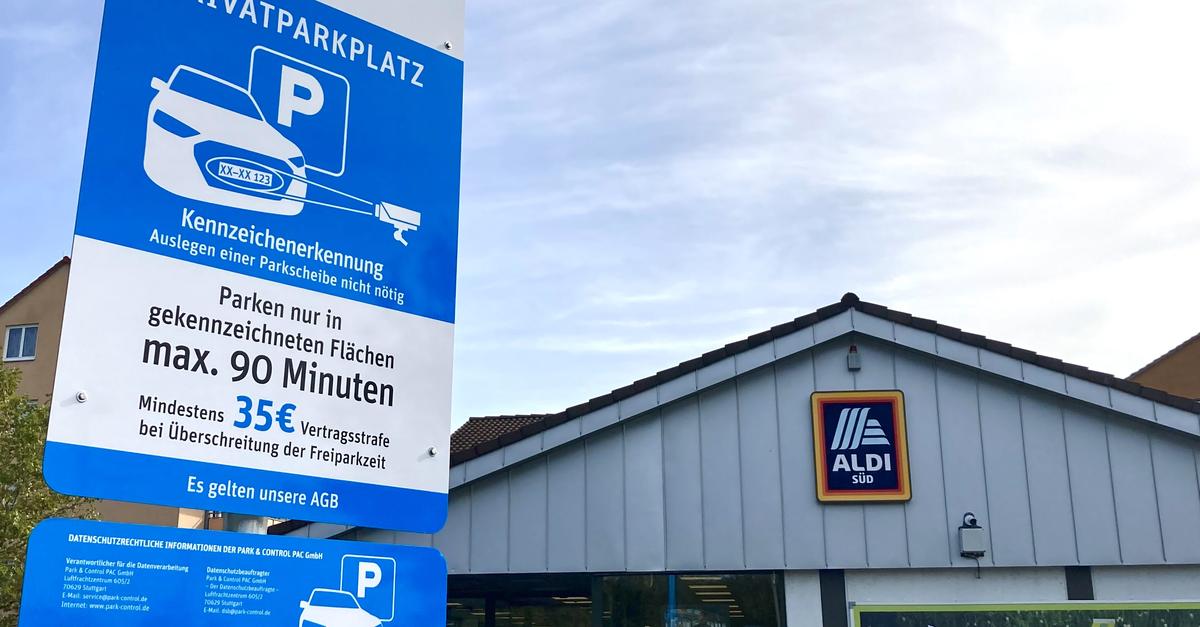 Aldi setzt auf Kennzeichen-Scanner für Parkplatzkontrolle
