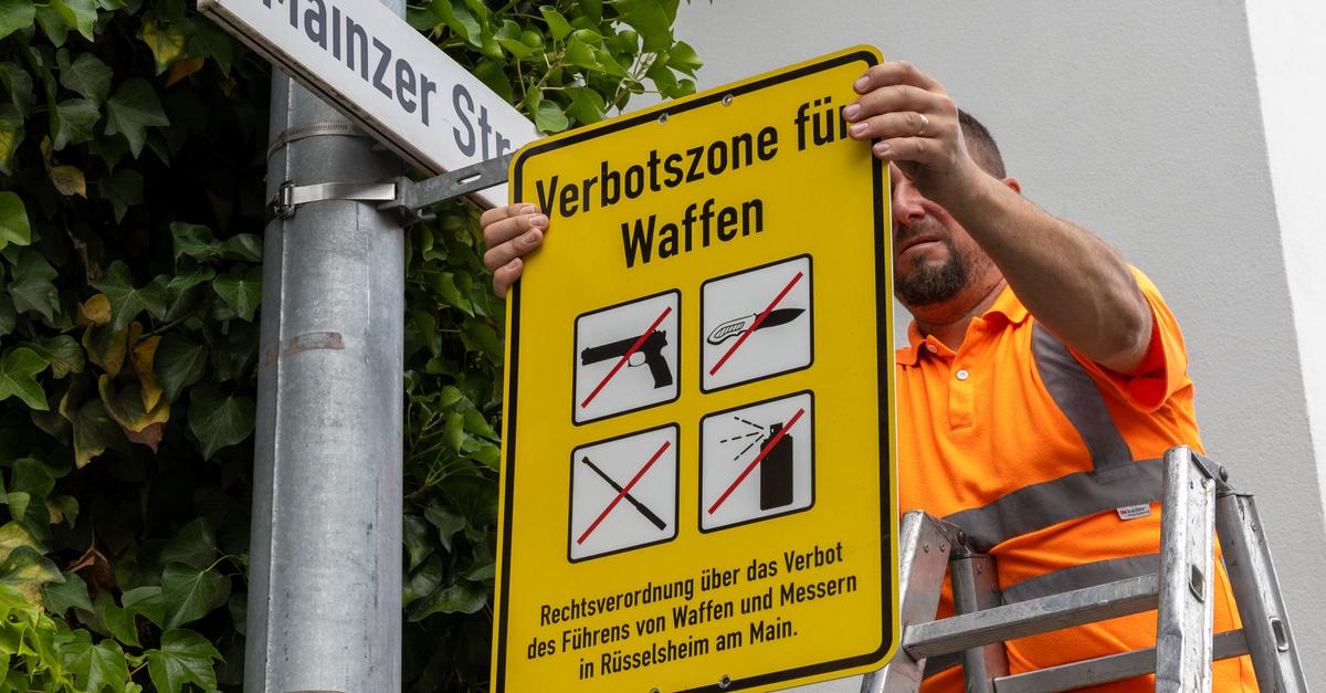 Nun ganz offiziell Waffenverbotszone in Rüsselsheim